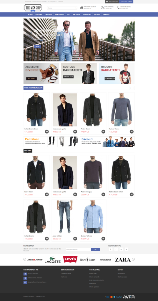 The Men Shop | AWeb Design